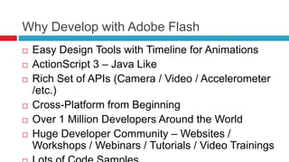 Mobile Game Development using Adobe Flash | PPTX | Programming Languages | Computing