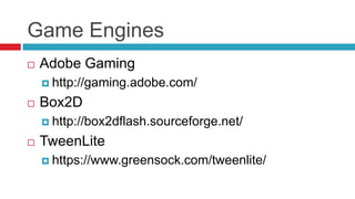 Mobile Game Development using Adobe Flash | PPTX | Programming Languages | Computing