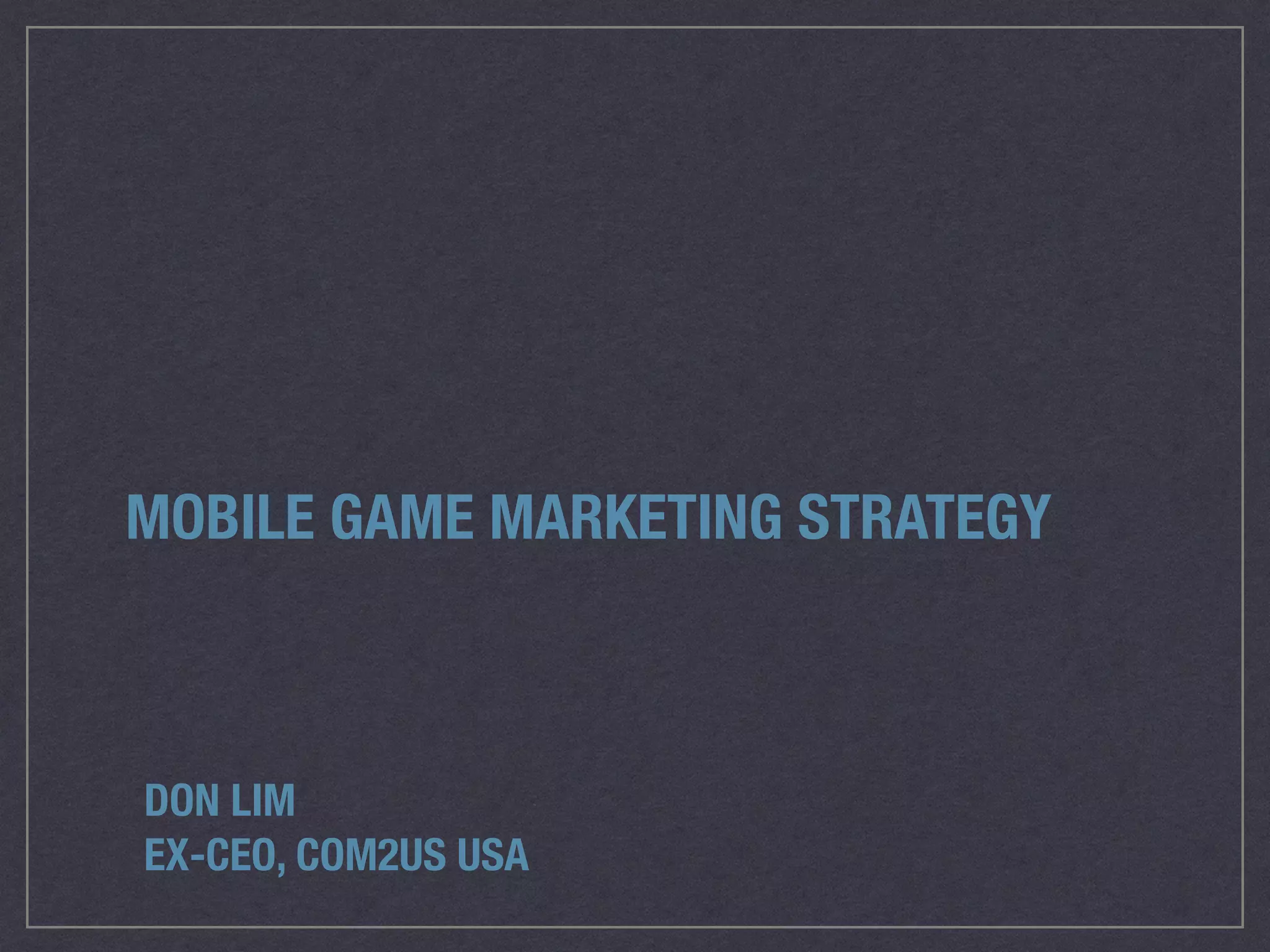 MOBILE GAME | PPT