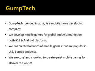 GumpTech Introduction 2014 | PPTX