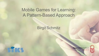 Mobile games for learning | PPT