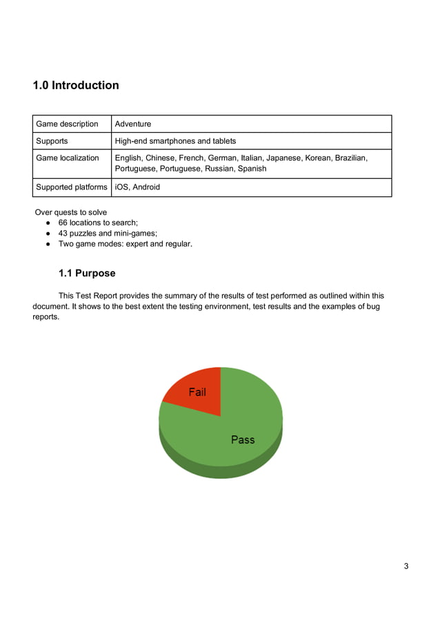 Mobile game testing report | PDF