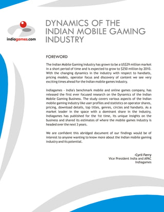 Mobile Gaming Report | PDF | Mobile Games | Video Gaming