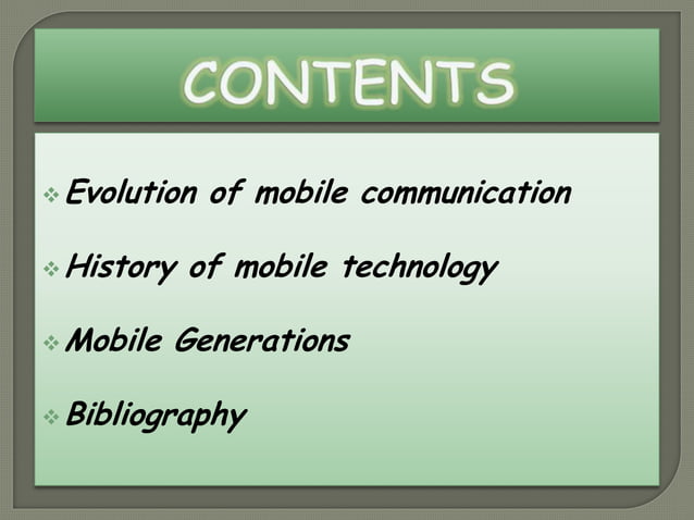 Mobile generation technology | PPTX