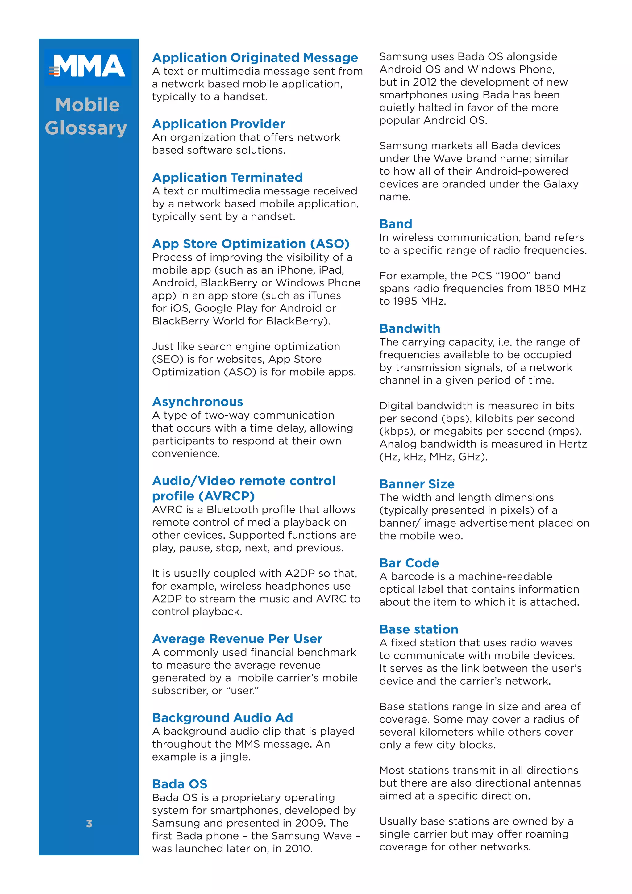 Mobile Glossary 2016 | PDF