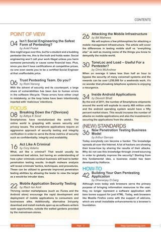 PenTest Magazine Teaser - Mobile Hacking | PDF | Operating Systems ...