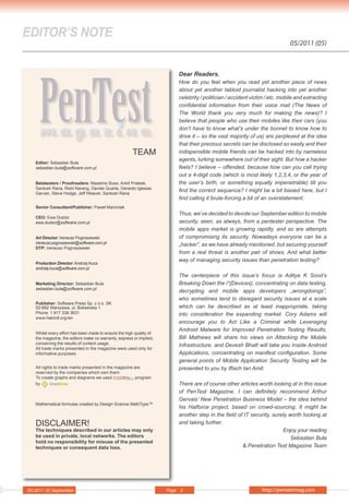 PenTest Magazine Teaser - Mobile Hacking | PDF