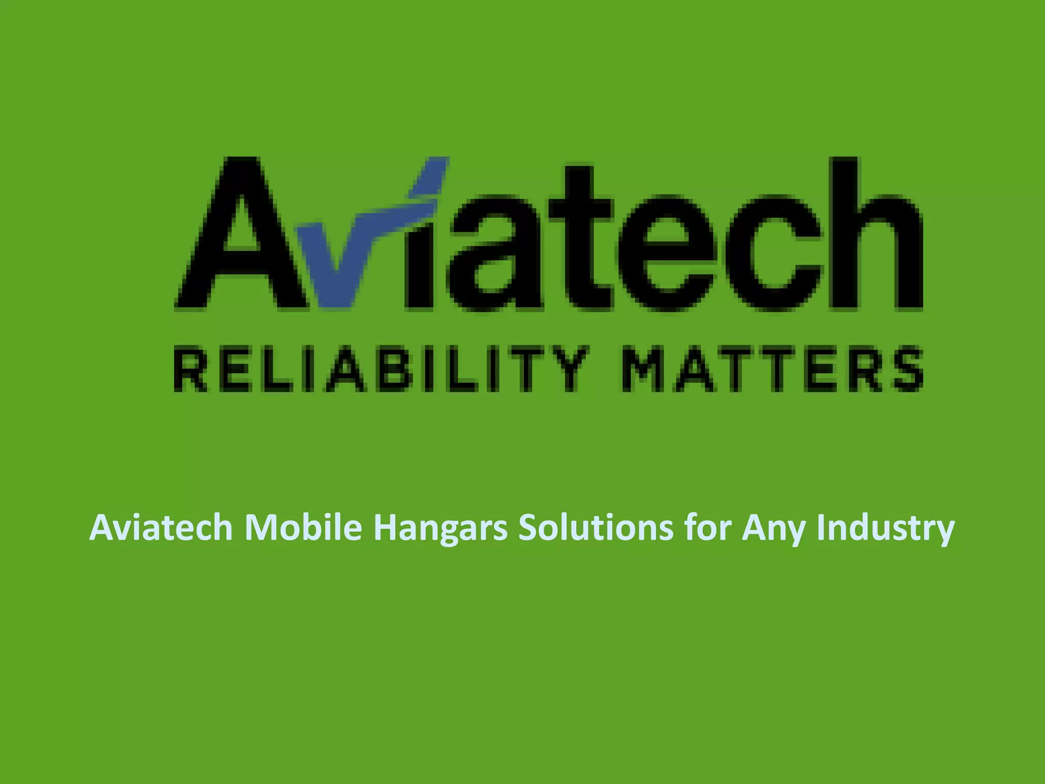 Mobile Hangar - Aviatech | PPT