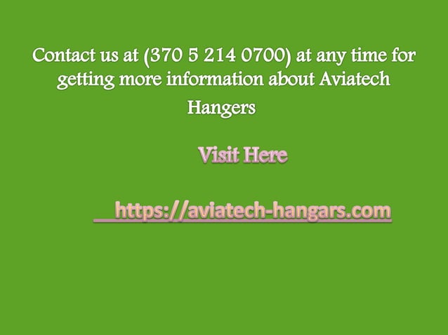 Mobile Hangar - Aviatech | PPTX