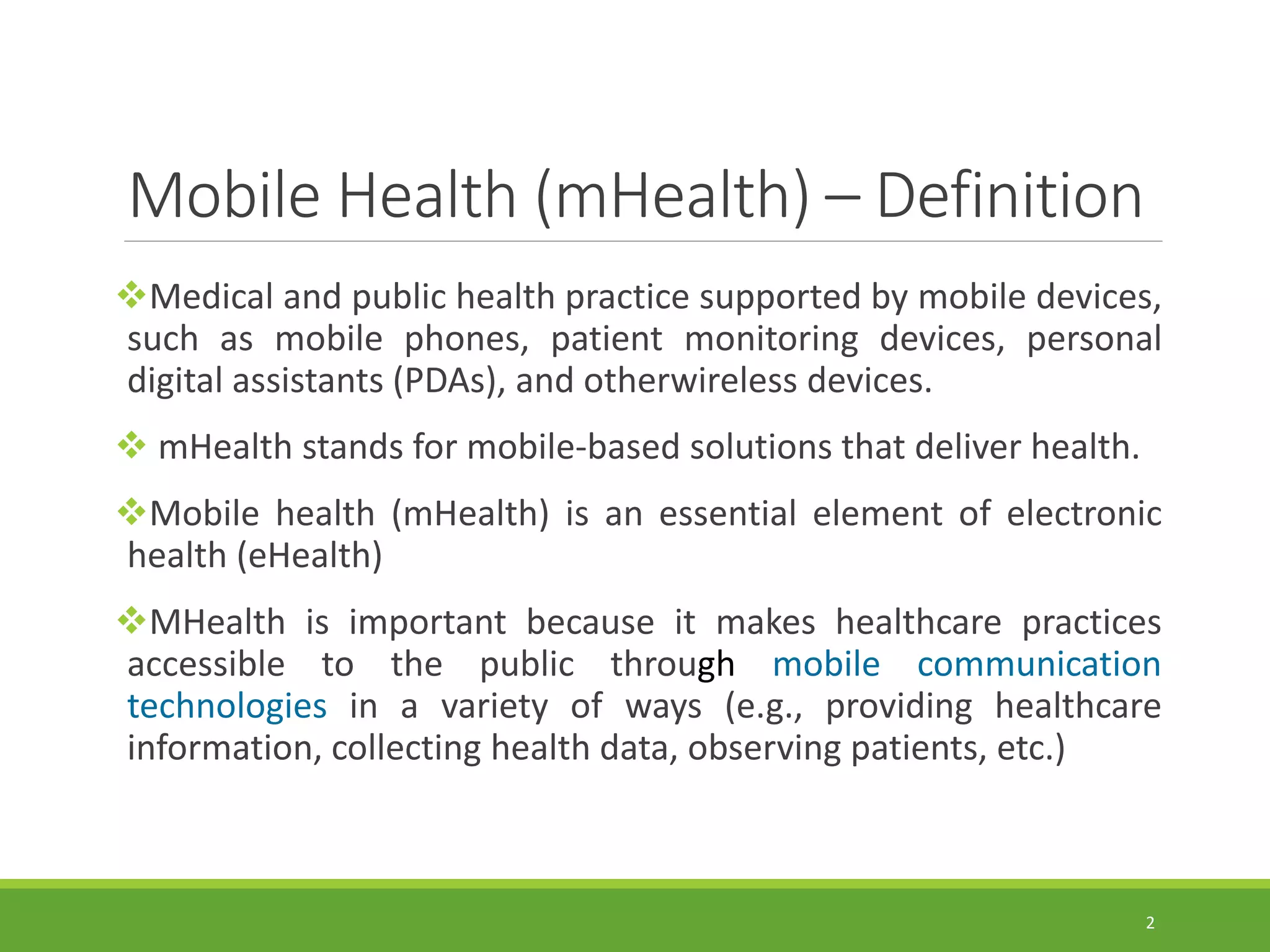 Mobile Health | PDF