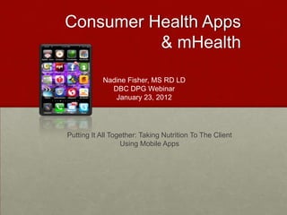 Consumer Health Apps & Mobile Health | PPTX