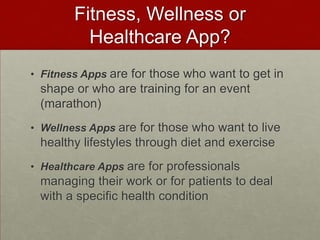 Consumer Health Apps & Mobile Health | PPTX