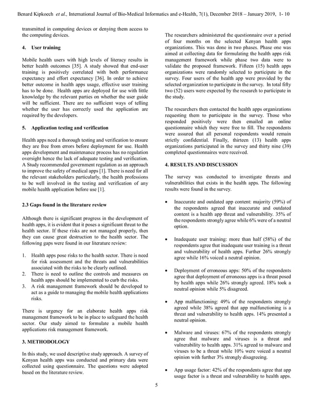 Mobile health applications risk management framework | PDF