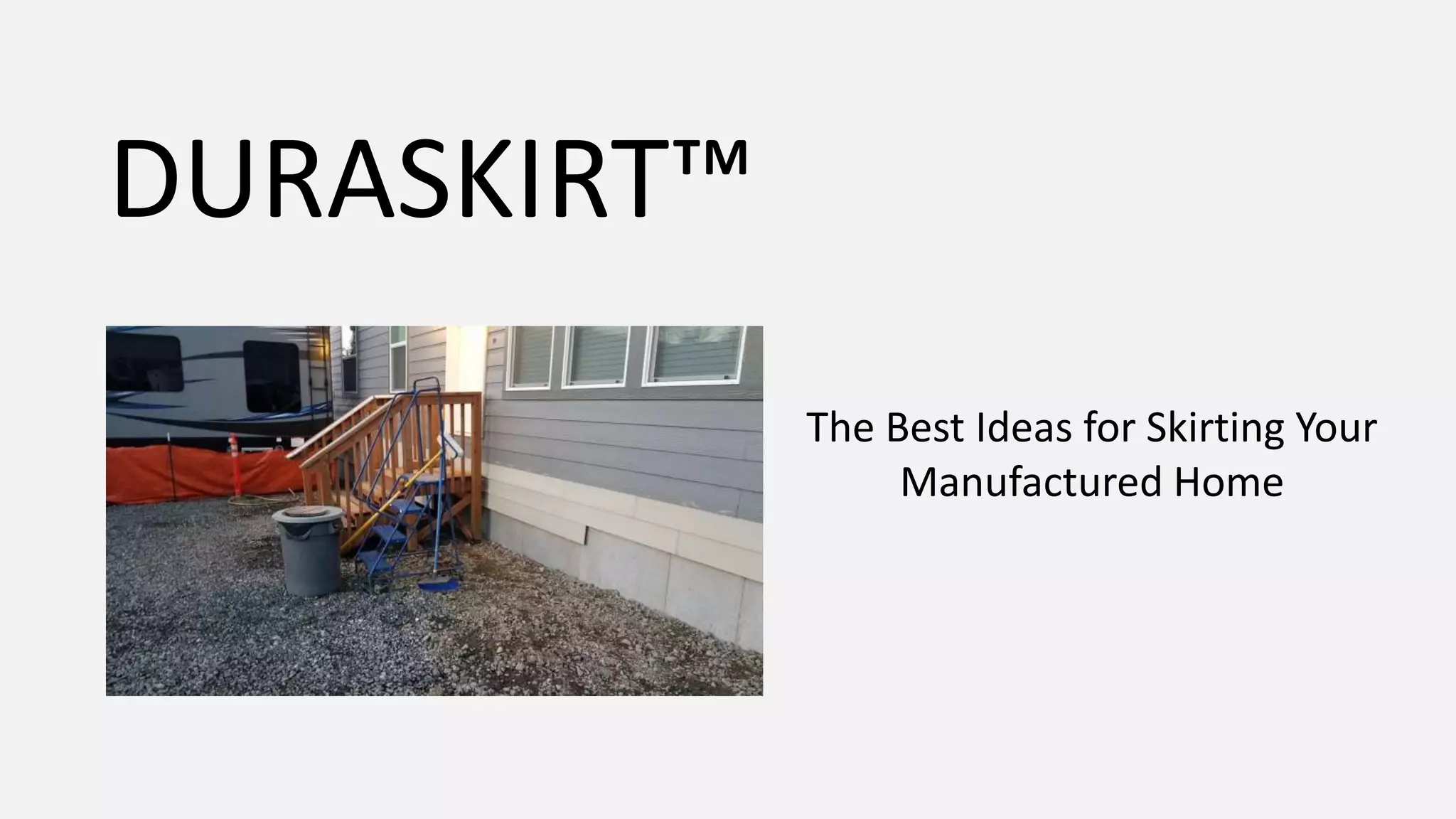 Mobile home skirting kits | PPT