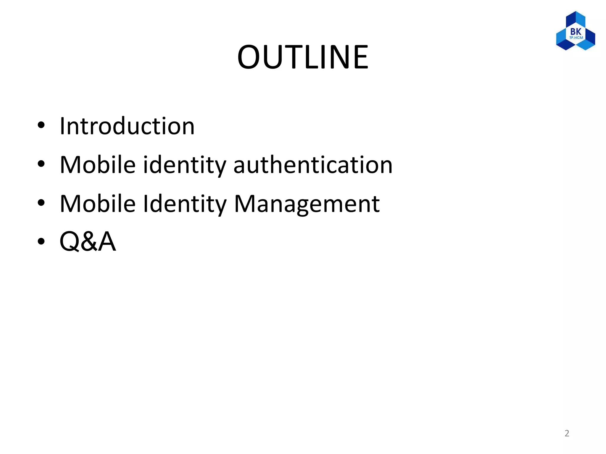 Mobile identity in network | PPTX