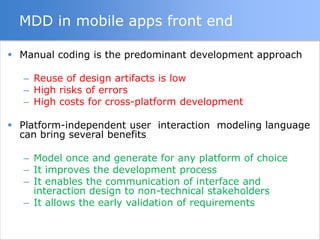Mobile extensions for OMG's IFML modeling language | PPT
