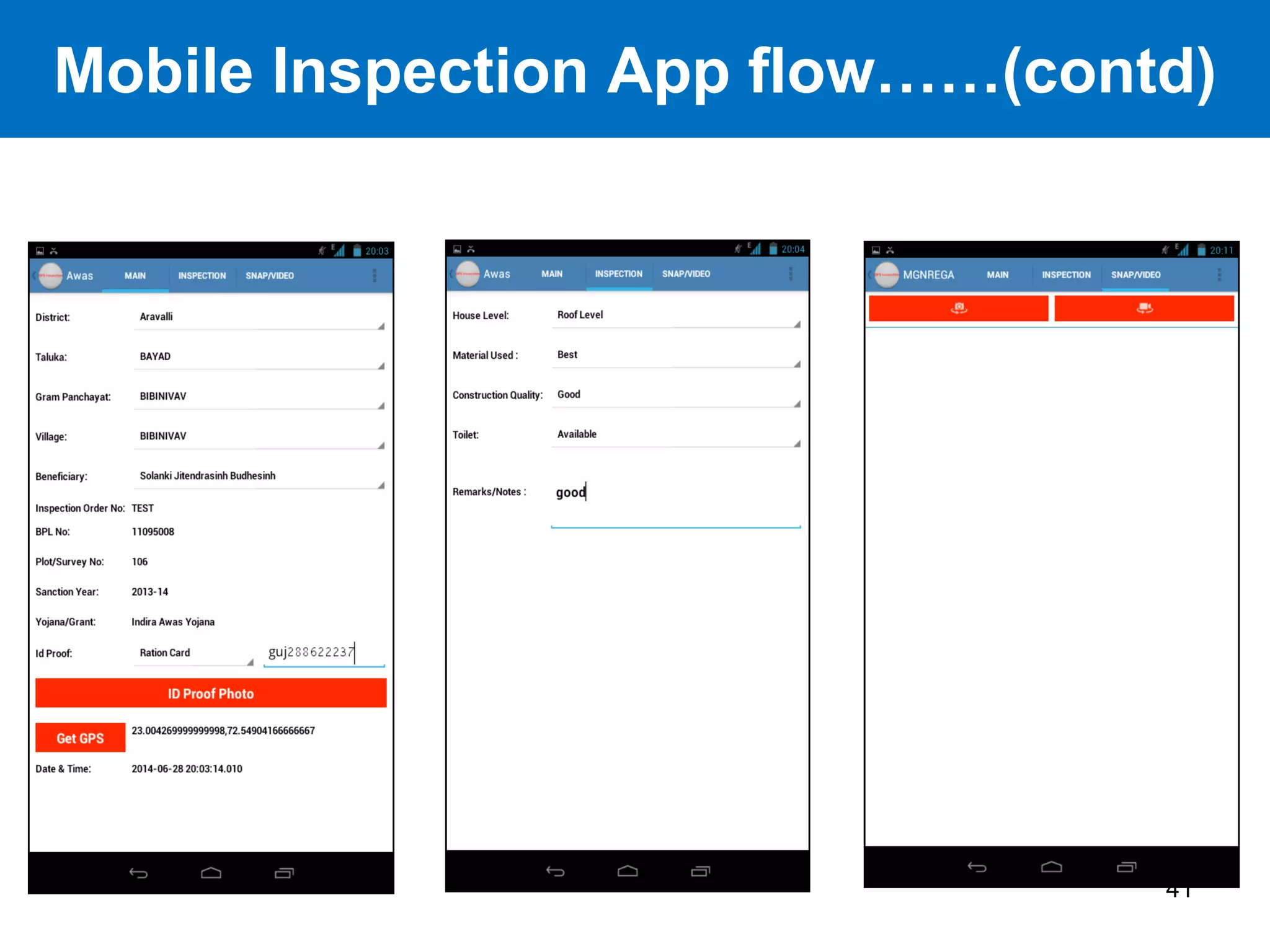 Mobile inspection System for Rural Development Works | PPT