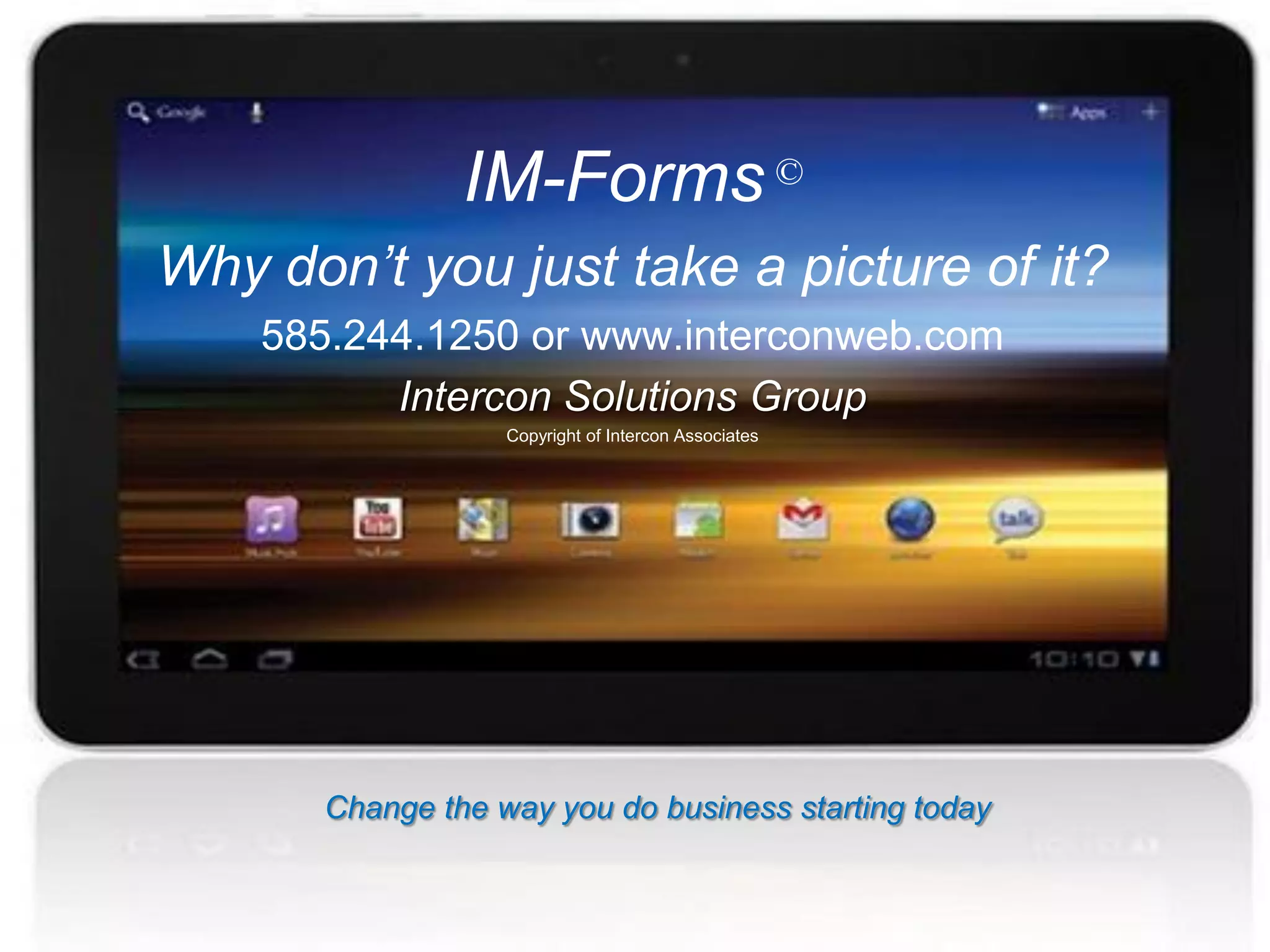 Mobile instant forms app presentation | PPT