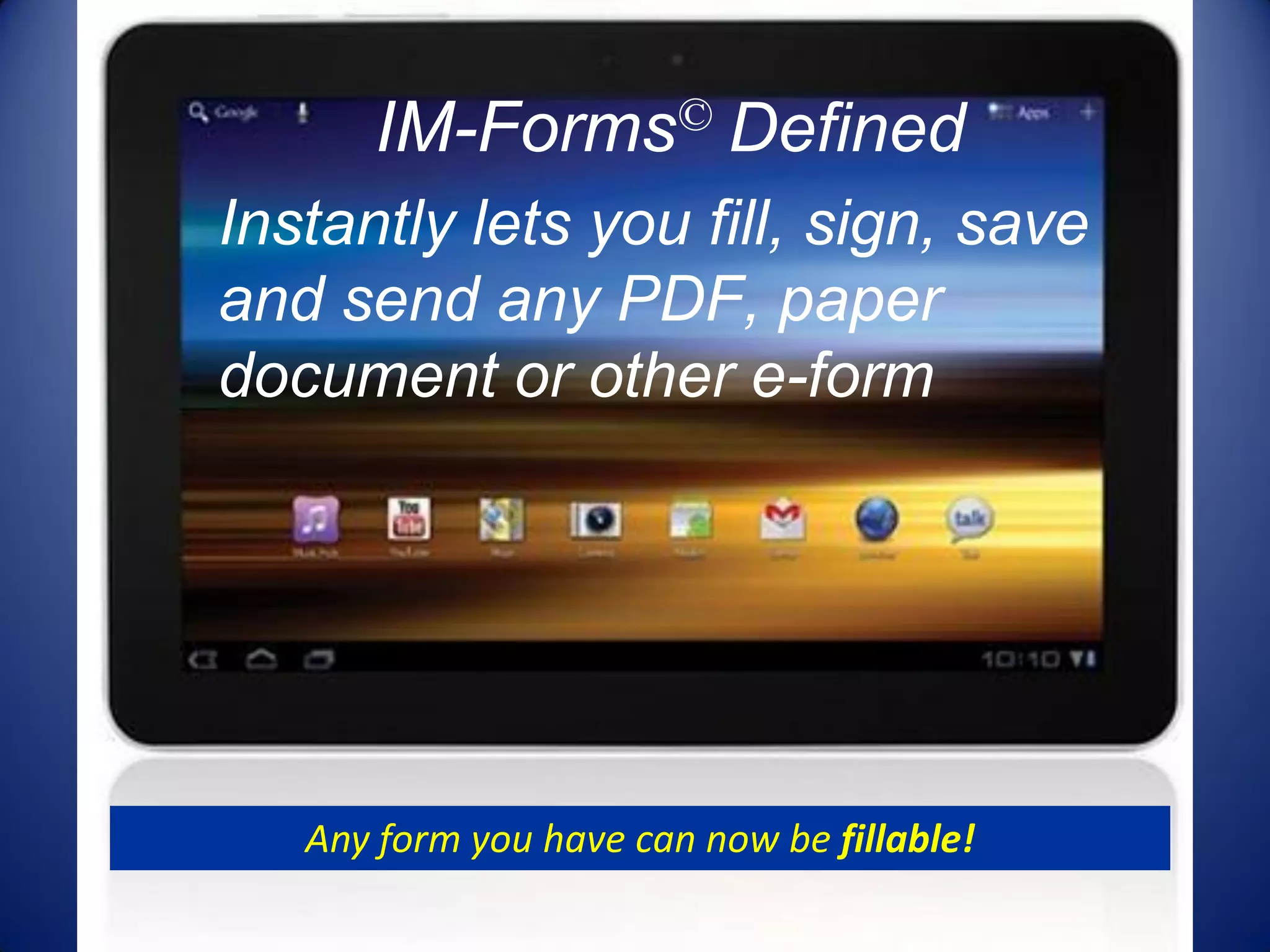 Mobile instant forms app presentation | PPT