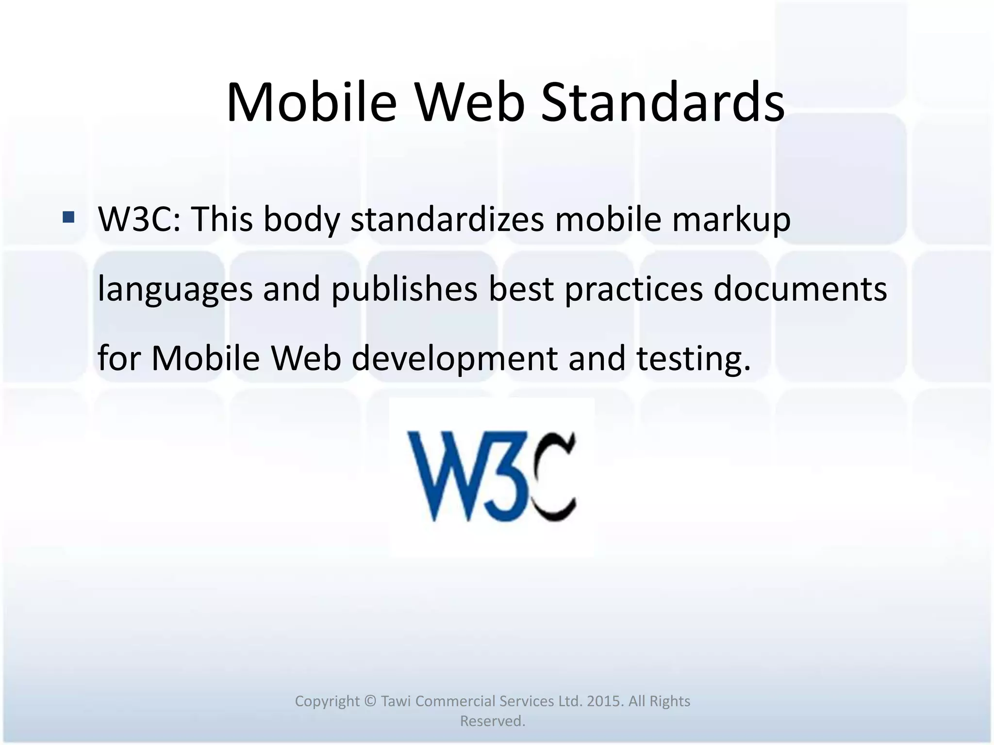 Mobile Internet Standards | PPTX