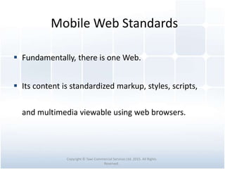 Mobile Internet Standards | PPT