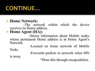 Mobile ip | PPTX | Computer Networking | Computing