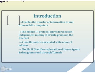 Mobile IP Presentation | PPT