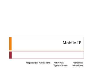 Mobile ip group_3 | PDF