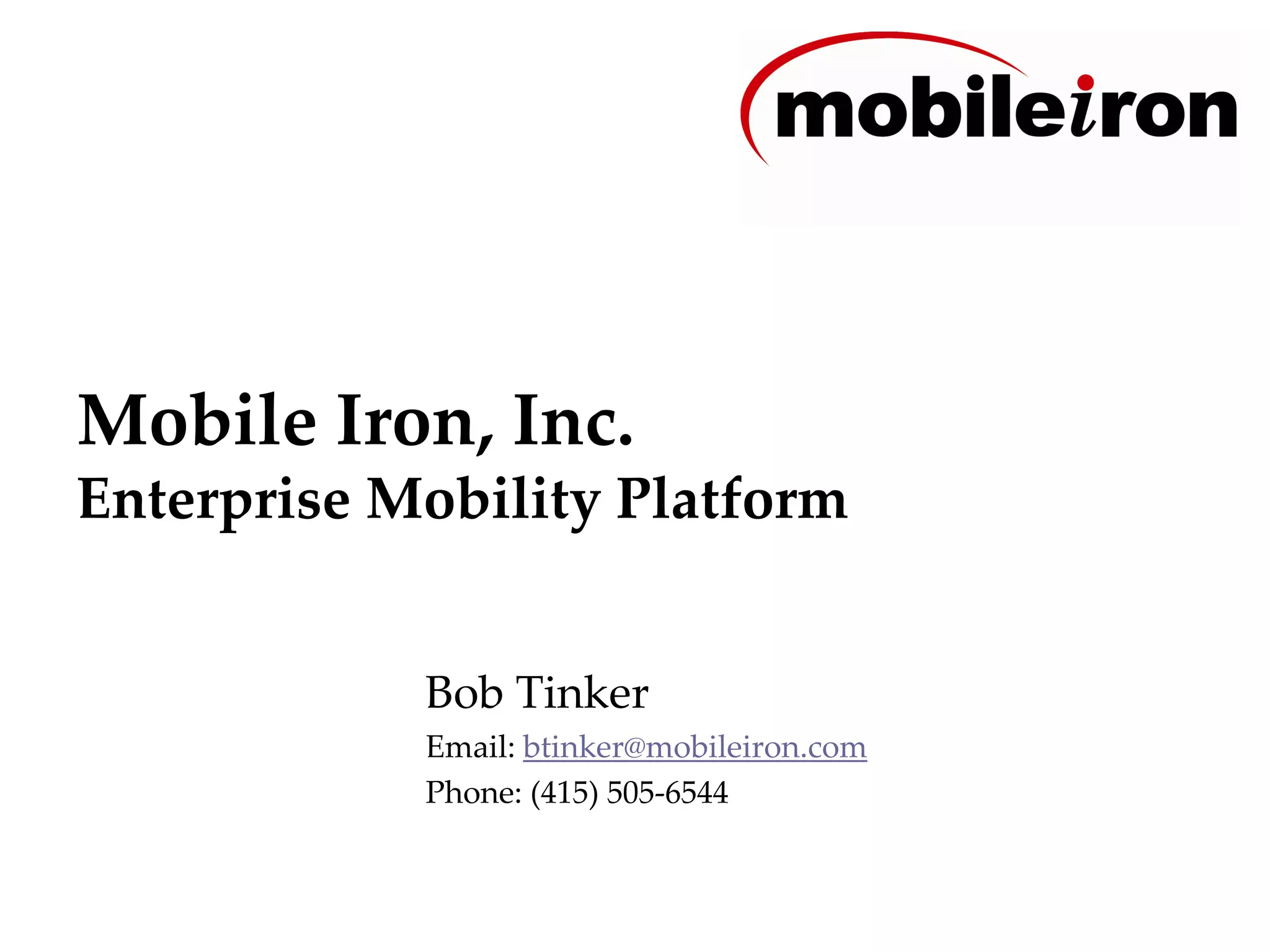 MobileIron Presentation | PPTX