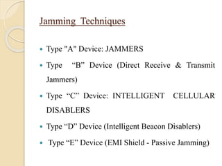 Mobile jamming | PPTX