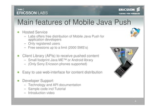 Mobile Java Push On Labs | PPT