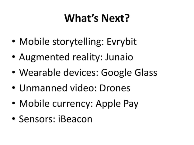 Mobile Journalism | PPTX | Smartphones | Consumer Electronics