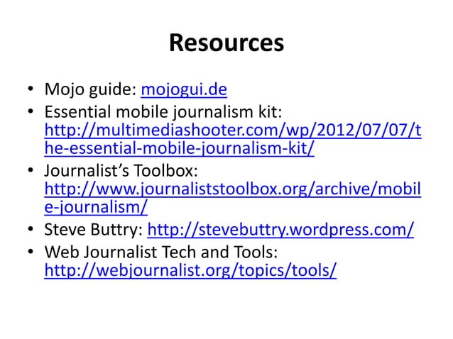 Mobile Journalism | PPTX | Smartphones | Consumer Electronics