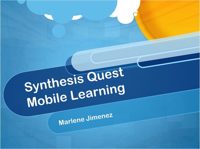 Mobile learning | PPT