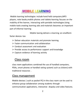 Mobile learning | DOCX