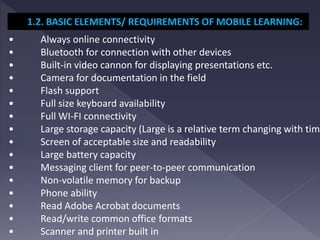 Mobile Learning: A New Approach in Information Communication Technology ...