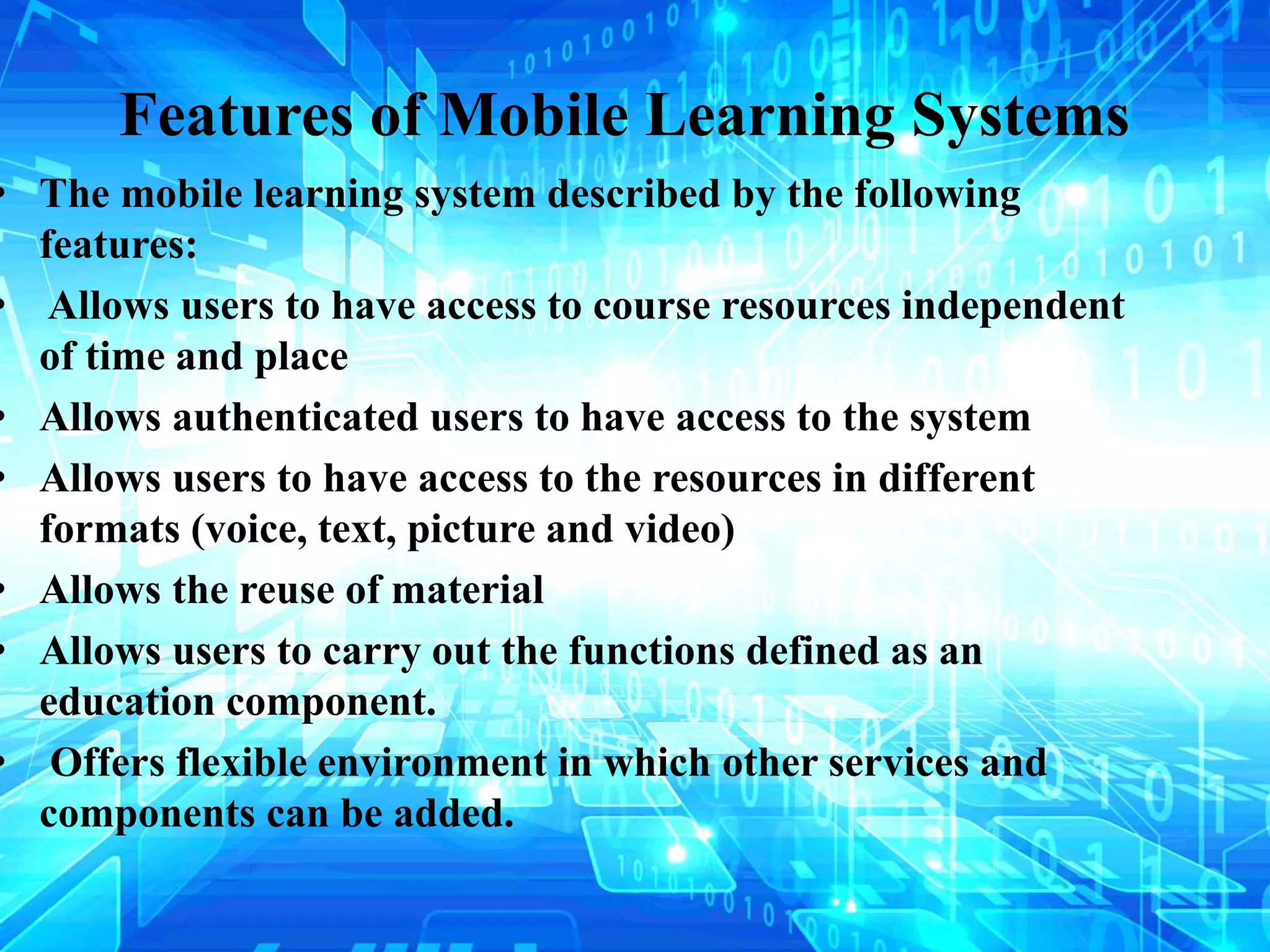 Mobile learning | PPTX