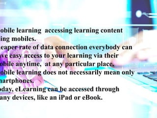 Mobile learning | PPTX