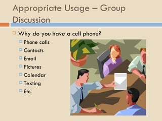 Mobile Learning: Using Cell Phones as an Instructional Device | PPT