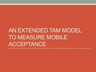 Mobile Learning Adoption from Informal into Formal: An Extended TAM ...