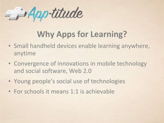 Mobile learning & apps | PPSX