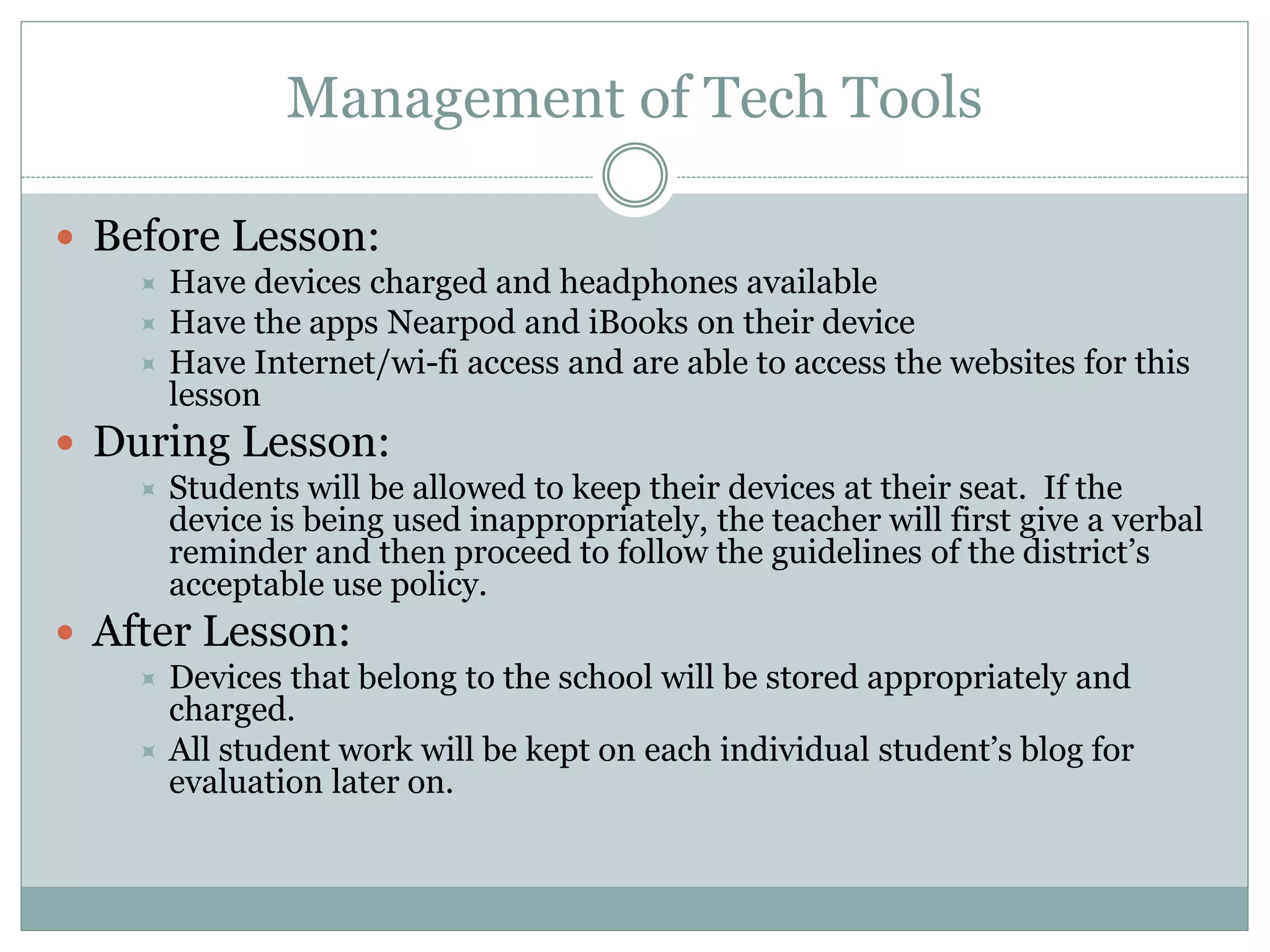 Mobile Learning Device Lesson Plan | PPTX