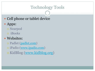 Mobile Learning Device Lesson Plan | PPTX
