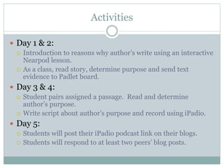Mobile Learning Device Lesson Plan | PPTX