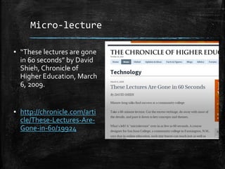 Mobile Learning and Microlearning | PPT