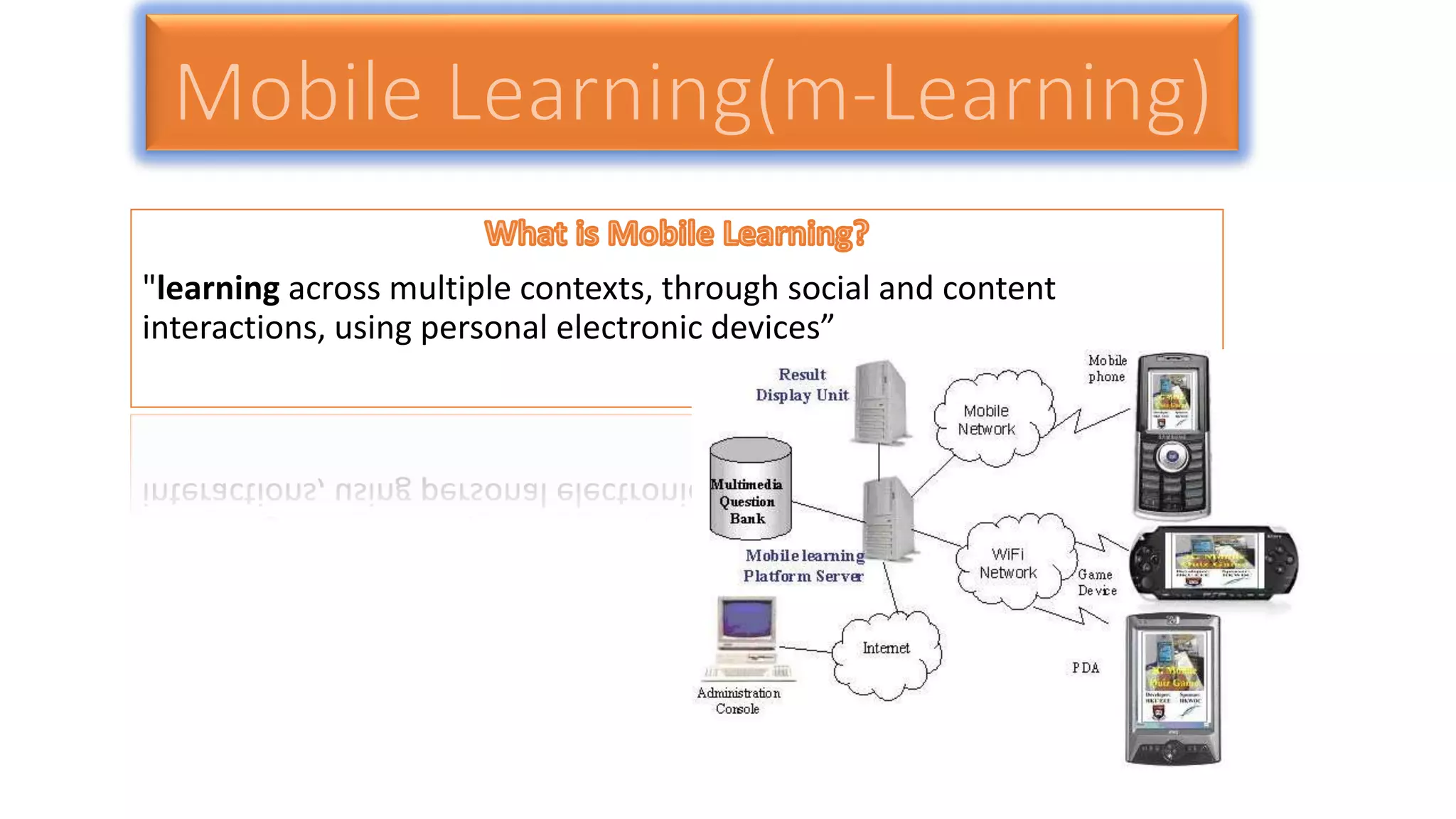 Mobile learning(m learning) | PPTX