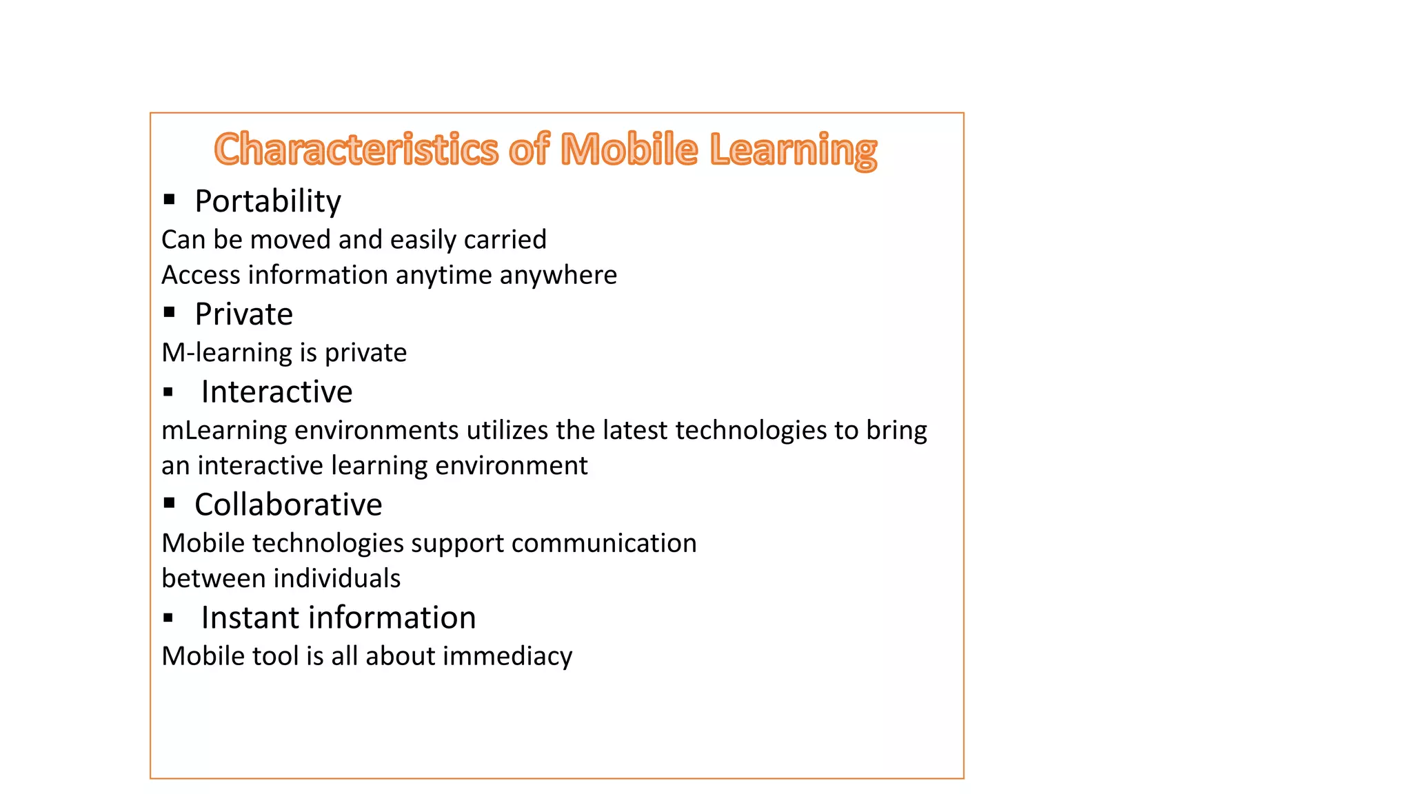 Mobile learning(m learning) | PPTX