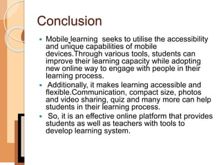 Mobile Learning | PPTX