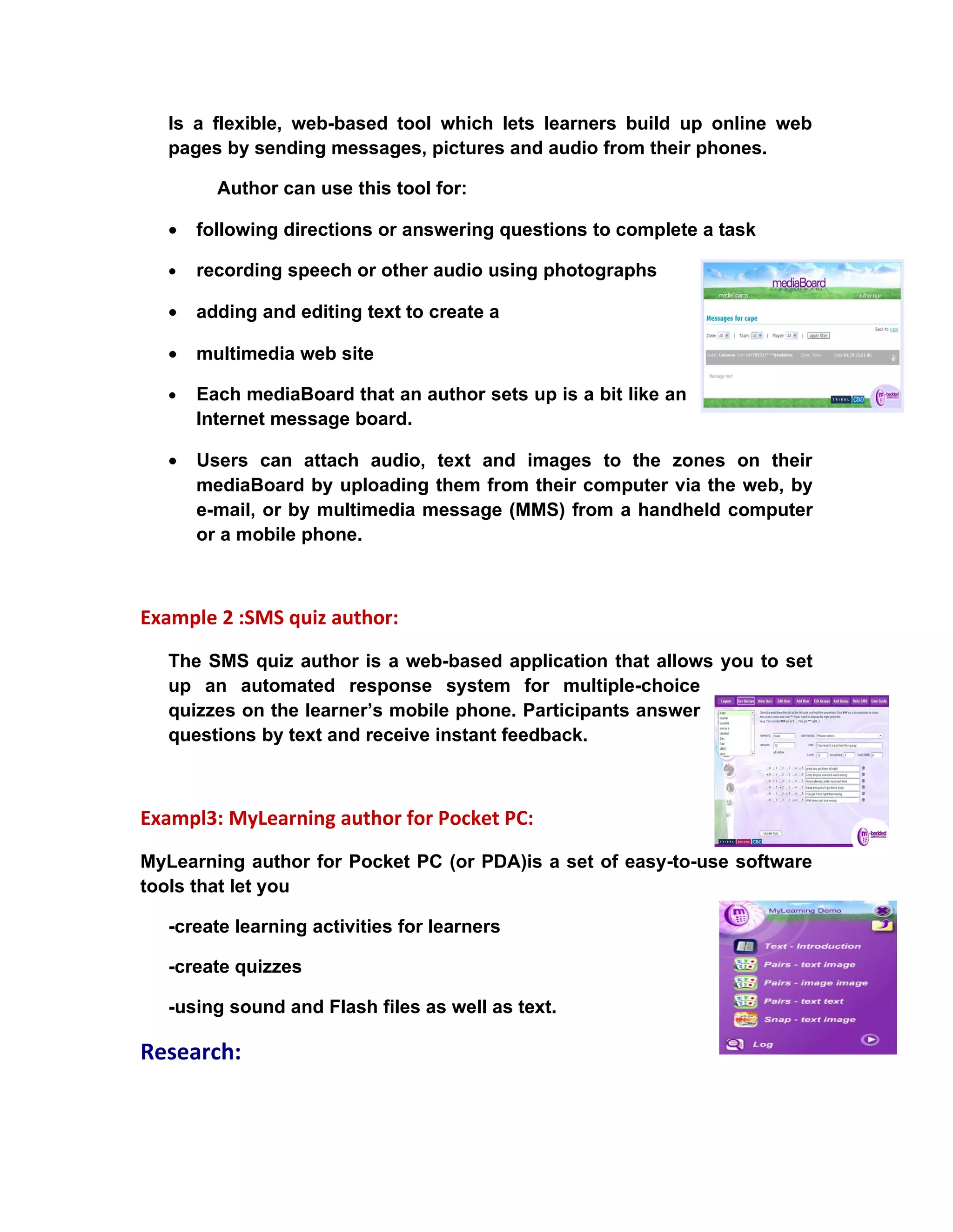 Mobile Learning Technology | DOC