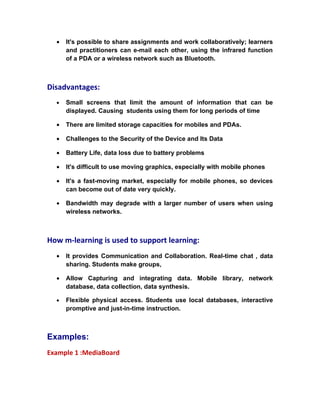 Mobile Learning Technology | DOC